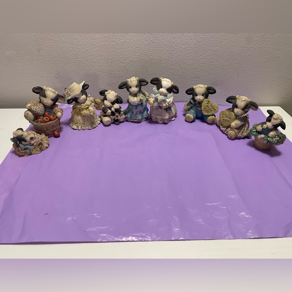 Merry Moos | Other | Set Of 9 Merry Moos Figurines | Poshmark